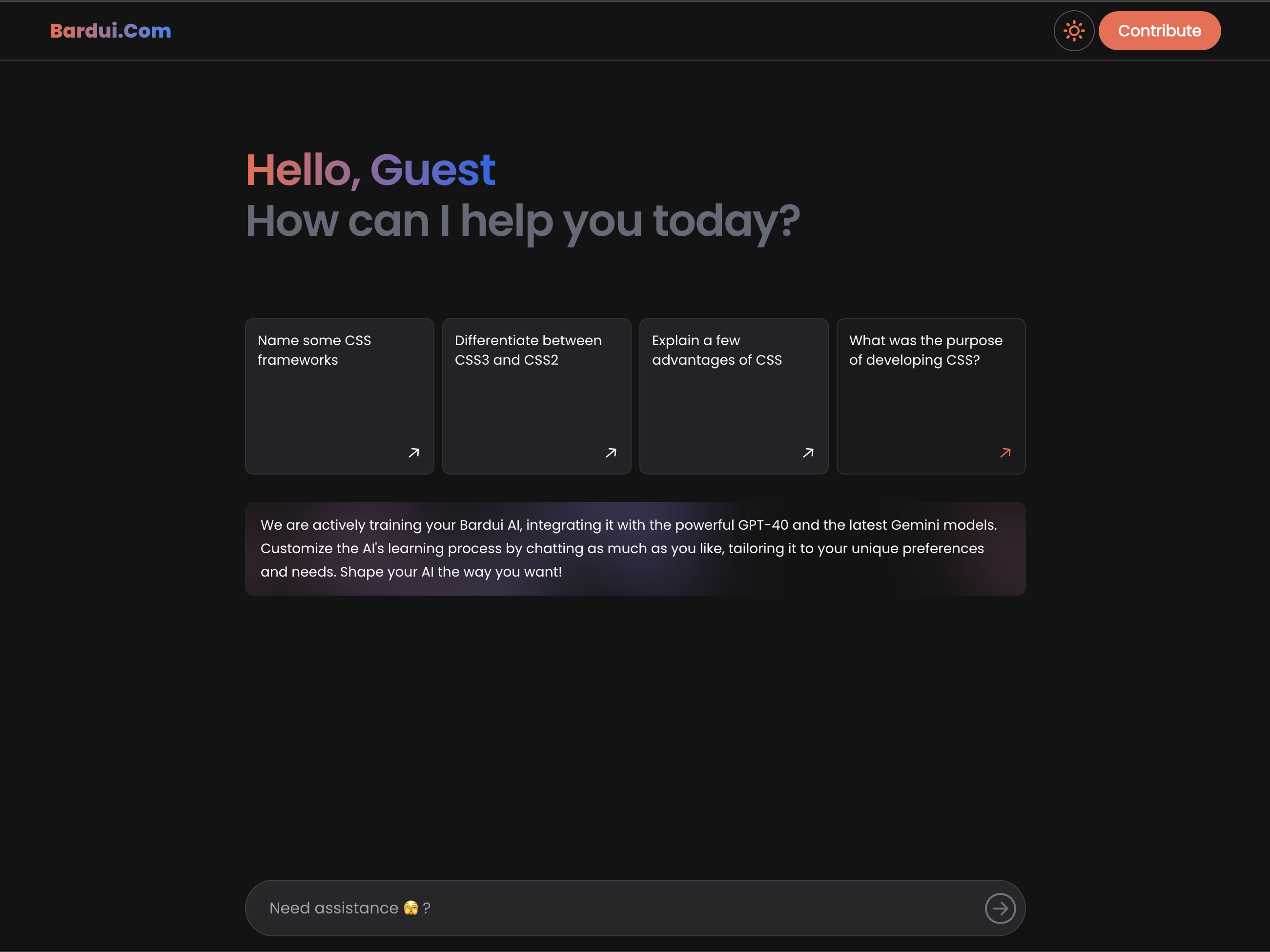 AI Chatbot for Tailwind CSS - BardUI Assistant • bardui